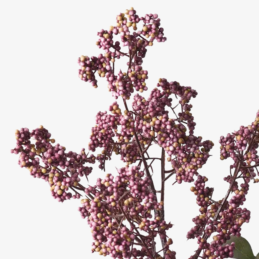 Artificial Berry Pepper Spray (Burgundy 60cm) | Faux Flowers & Plants