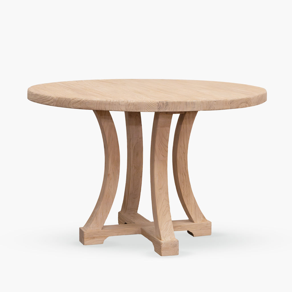 Bohai Dining Table Curved Leg (Round 120cm) | Dining Room Furniture