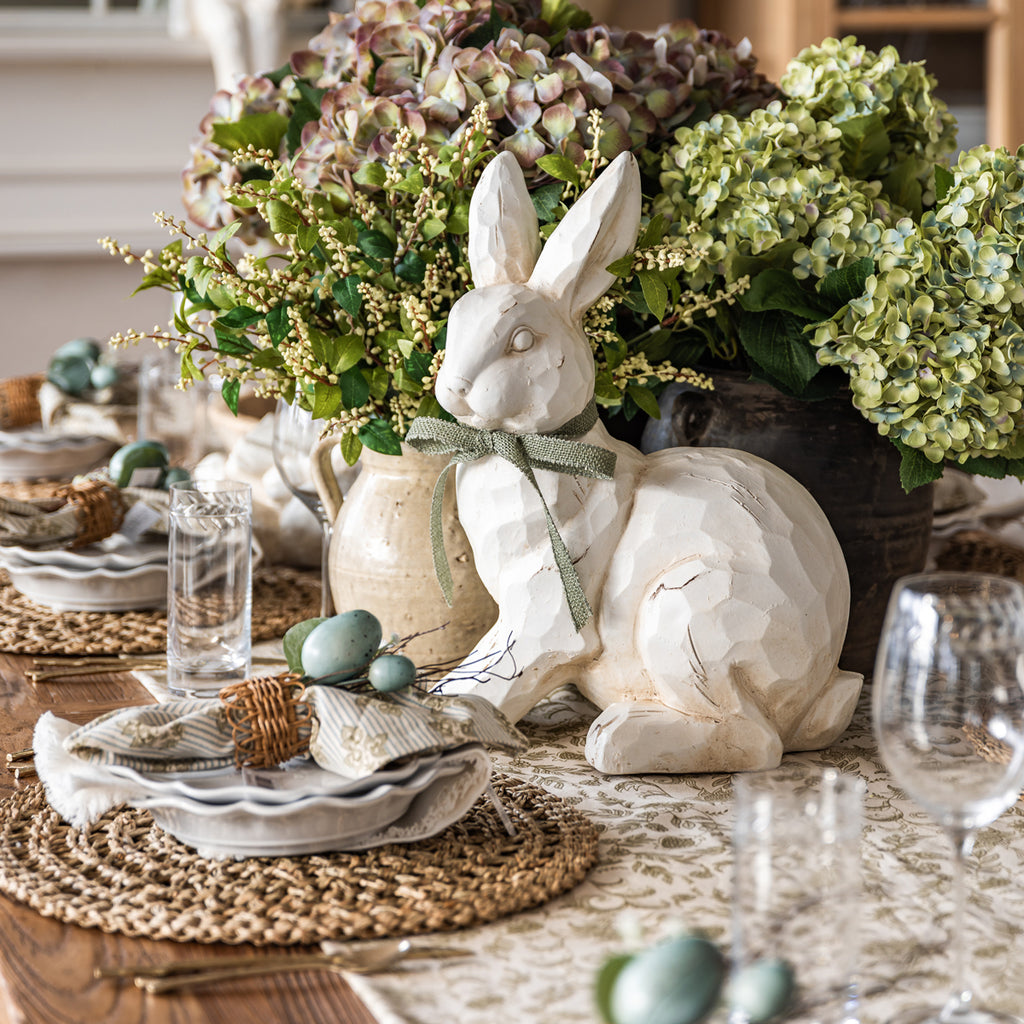 Connie Bunny Ornament (White) | Easter Decor
