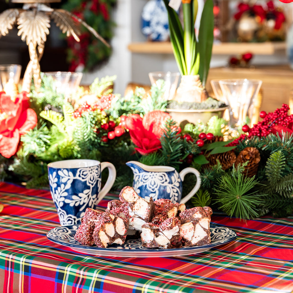 Indigo Bloom Floral Platters | Blue Porcelain Serveware