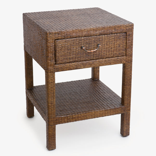 Rattan Side Table Brown | Alfresco Emporium